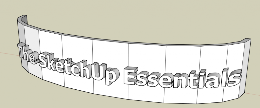 SketchUp Sign Cleaned Up - The SketchUp Essentials