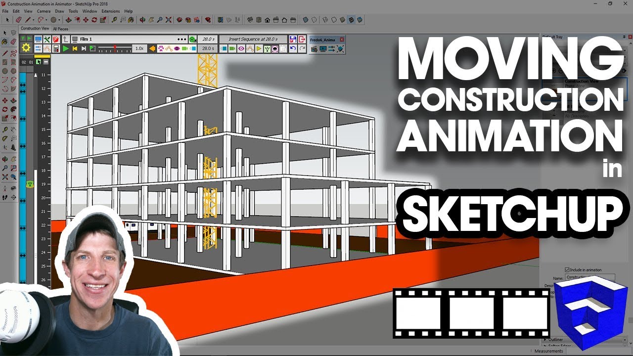 MOVING CONSTRUCTION ANIMATION with Animator for SketchUp - The SketchUp ... MOVING CONSTRUCTION ANIMATION with Animator for SketchUp - The SketchUp ...