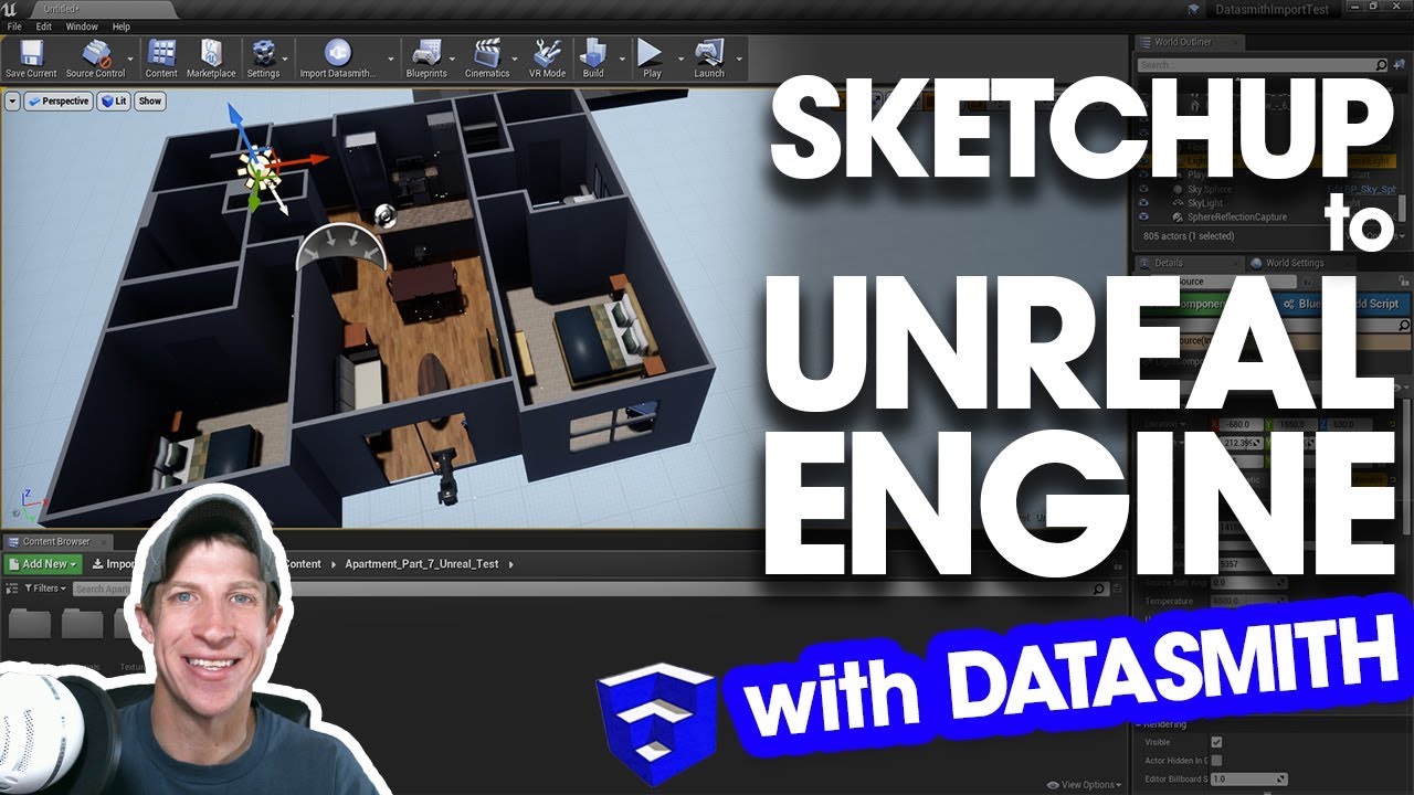 IMPORT SKETCHUP FILES TO UNREAL ENGINE with Datasmith - The SketchUp ... IMPORT SKETCHUP FILES TO UNREAL ENGINE with Datasmith - The SketchUp ...