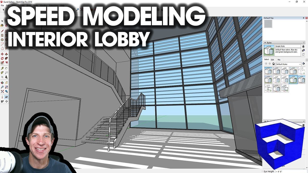 SKETCHUP SPEED BUILD – Interior Lobby Model - The SketchUp Essentials