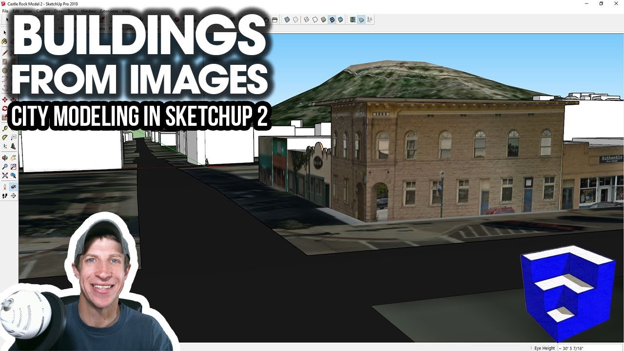Modeling a CITY in SketchUp Part 2 - Adding Buildings with Textures ...
