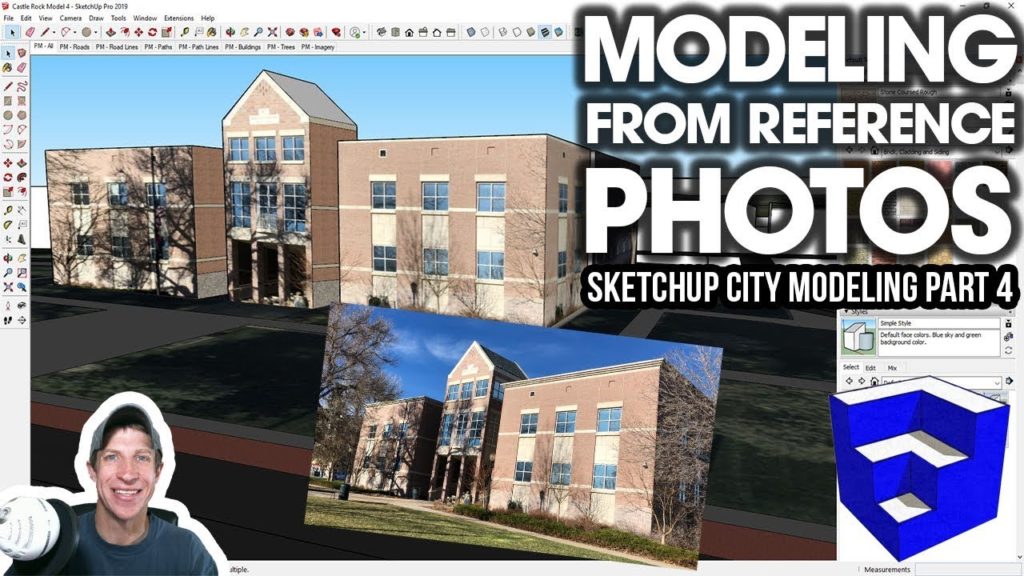 Modeling a CITY in SketchUp Part 4 – Modeling from Reference Photos ...