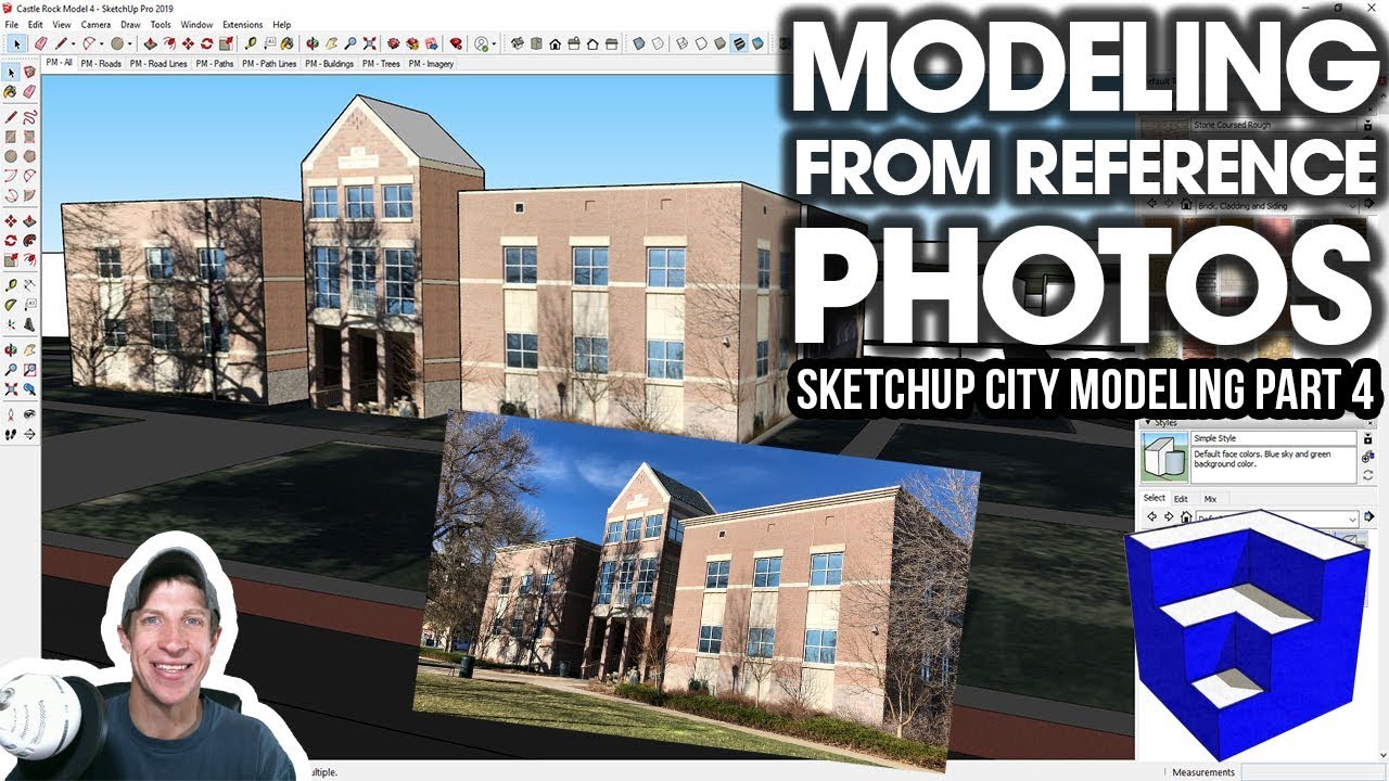 Modeling a CITY in SketchUp Part 4 – Modeling from Reference Photos ...