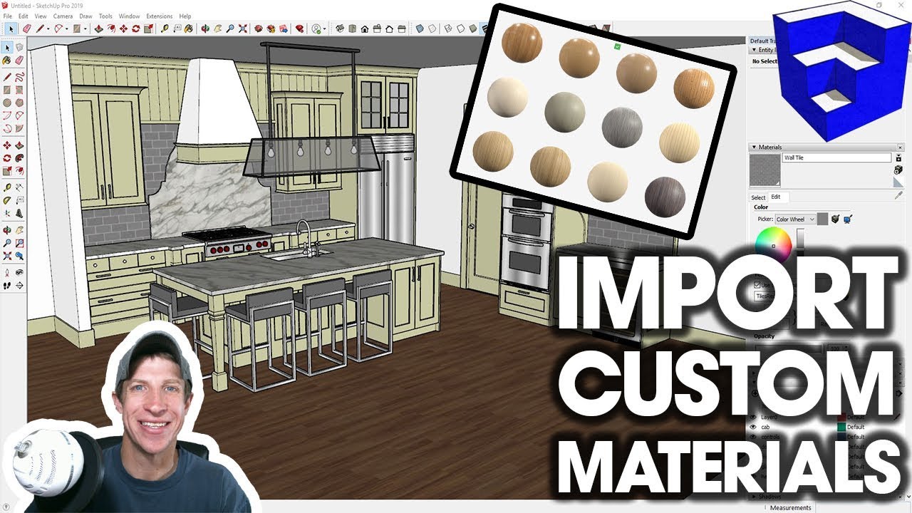 Creating CUSTOM MATERIALS in SketchUp - The SketchUp Essentials Creating CUSTOM MATERIALS in SketchUp - The SketchUp Essentials
