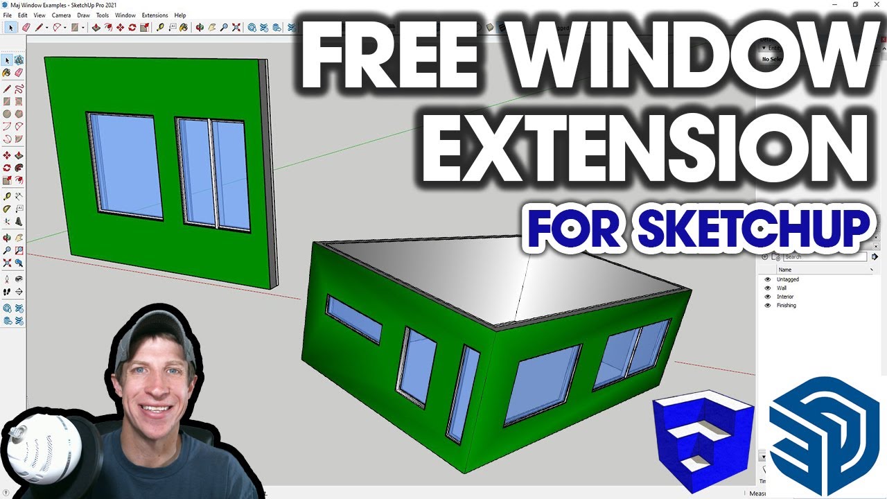 FREE Window Extension for SketchUp? Testing MAJ Window! - The SketchUp ...